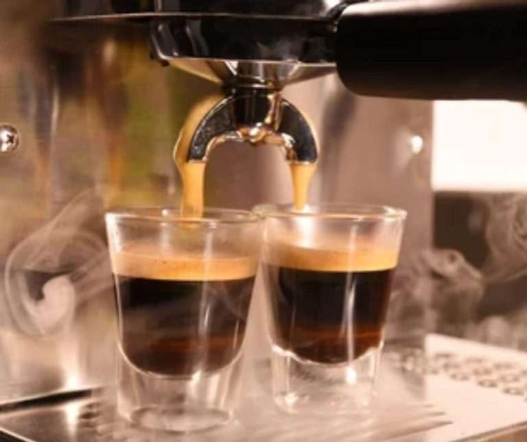why do espresso machines have two spouts