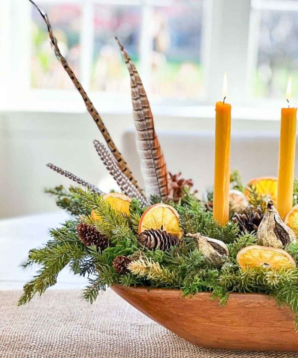 31 Modern Christmas Dough Bowl Centerpieces: Creative and Stylish ...